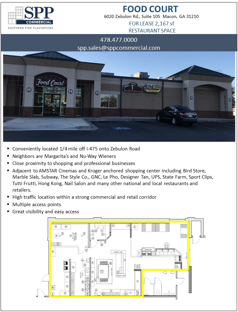 Macon Food Court On Zebulon Road SPP Commercial Macon Food Court On Zebulon Road SPP Commercial